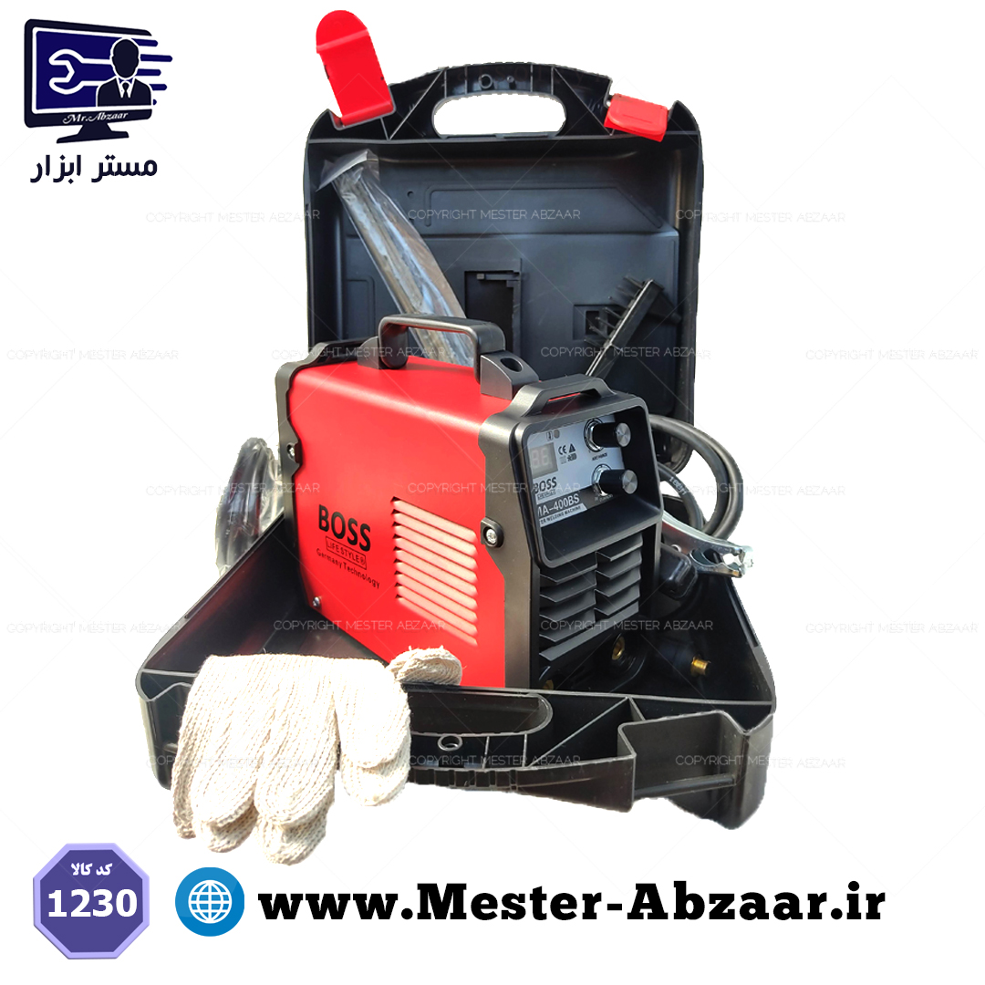 اینورتر موتور جوش 400 آمپر کیفی با لوازم باس MMA-400BS | مستر ابزار اهواز